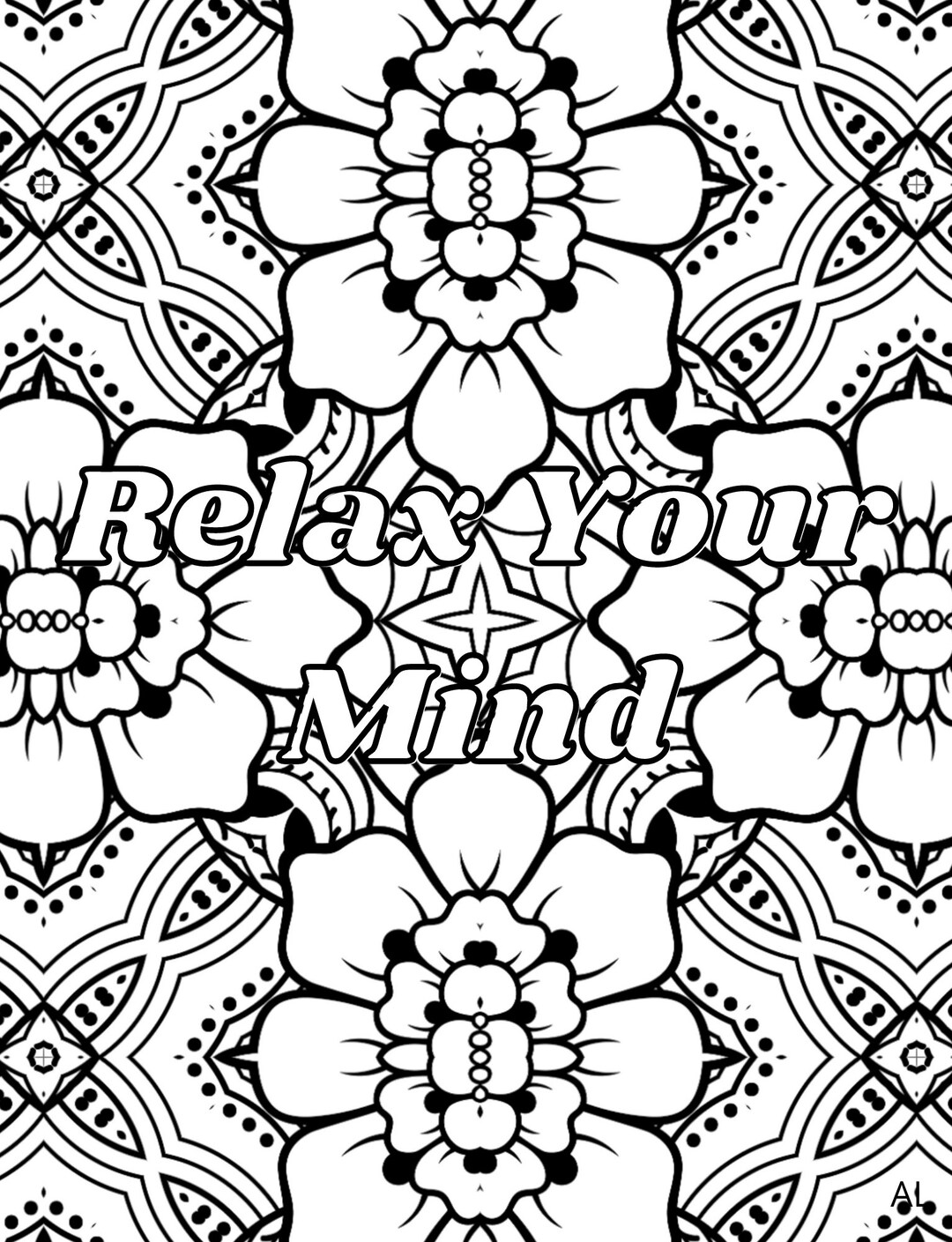 Mandala Coloring Page, Relax Your Mind, Adult and Kids Coloring Page ...