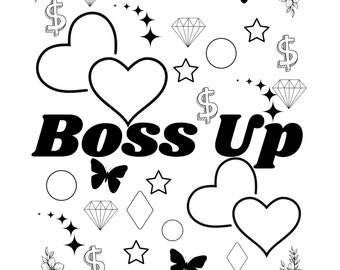 Boss Coloring Page - Etsy