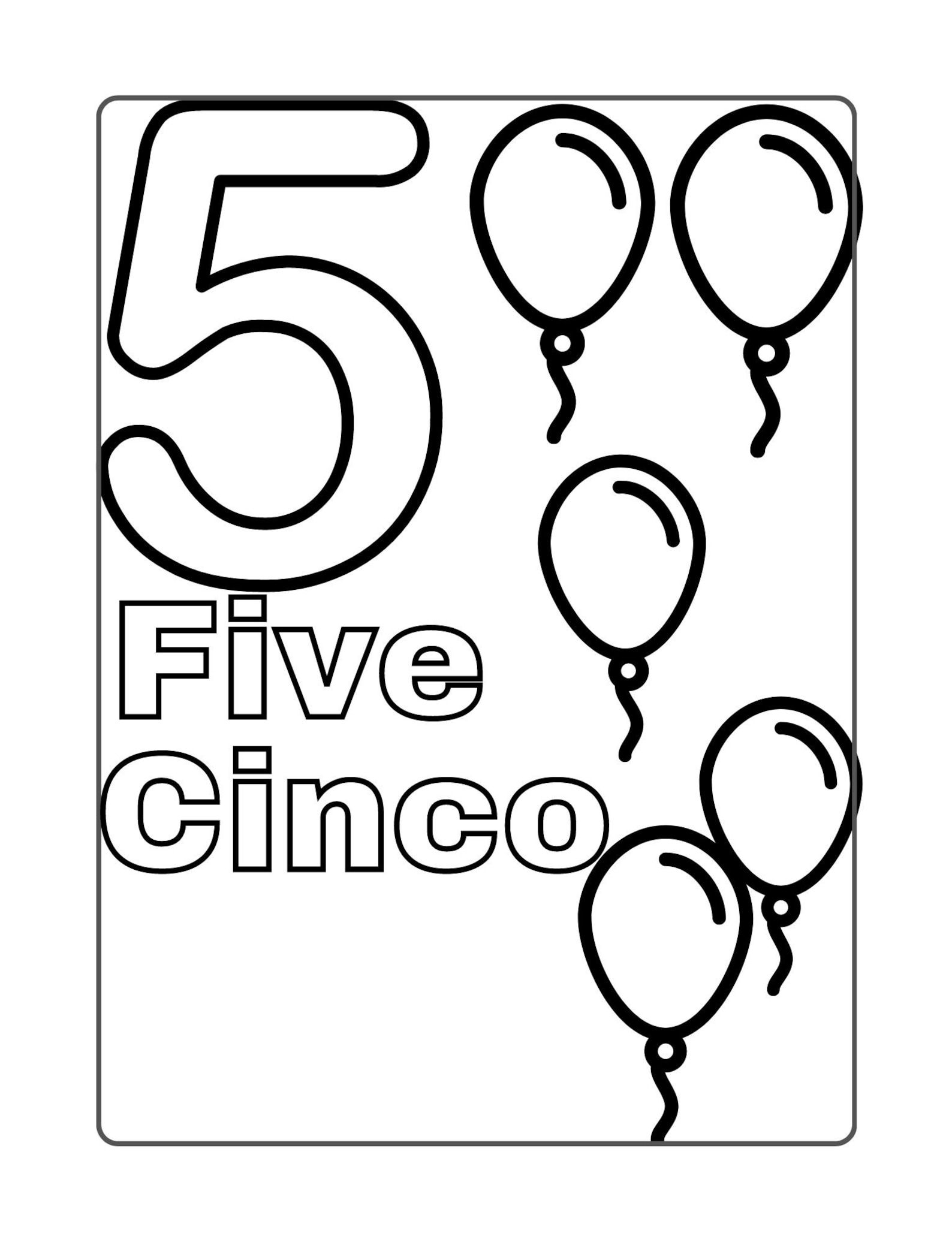 Bilingual Numbers Spanish 1-20, Educational Printable Coloring Pages ...