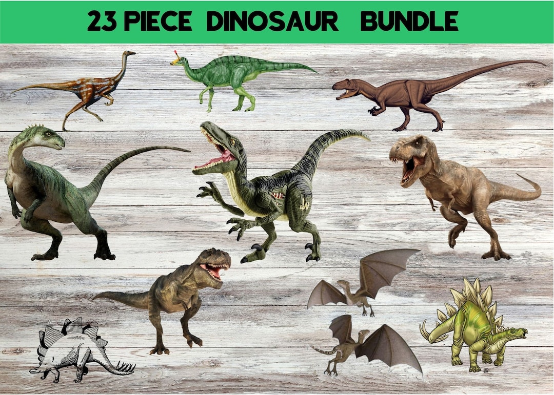 Dinosaur Digital Bundle With T-rex and Triceratops Printable Designs - Etsy