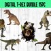 REALISTIC DINOSAUR Clip Art, T-rex Dinosaur Bundle, Dinosaur Clip Art ...