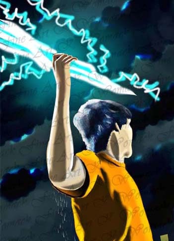Percy Jackson Art Print Lightning Thief Decor Percy Jackson Poster ...