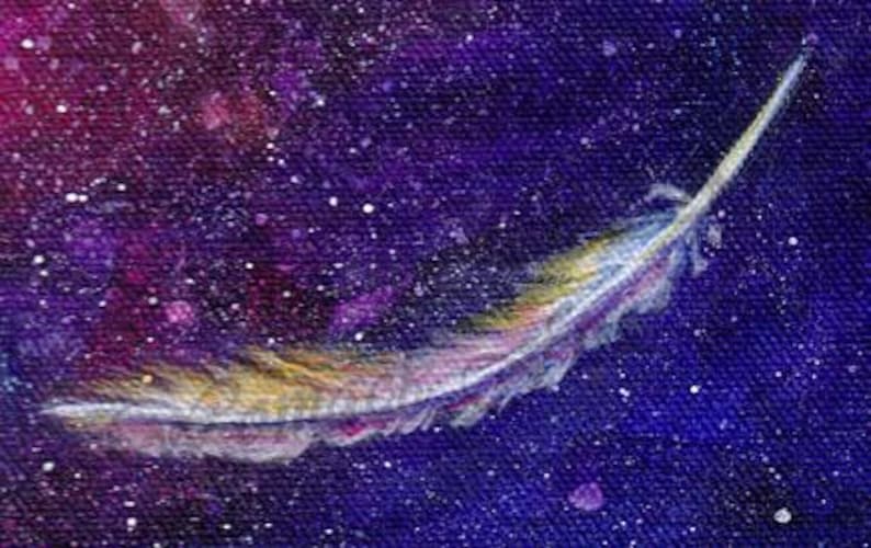 Levitate Art Print - Space Art - Feather Drawing - Feather Poster ...