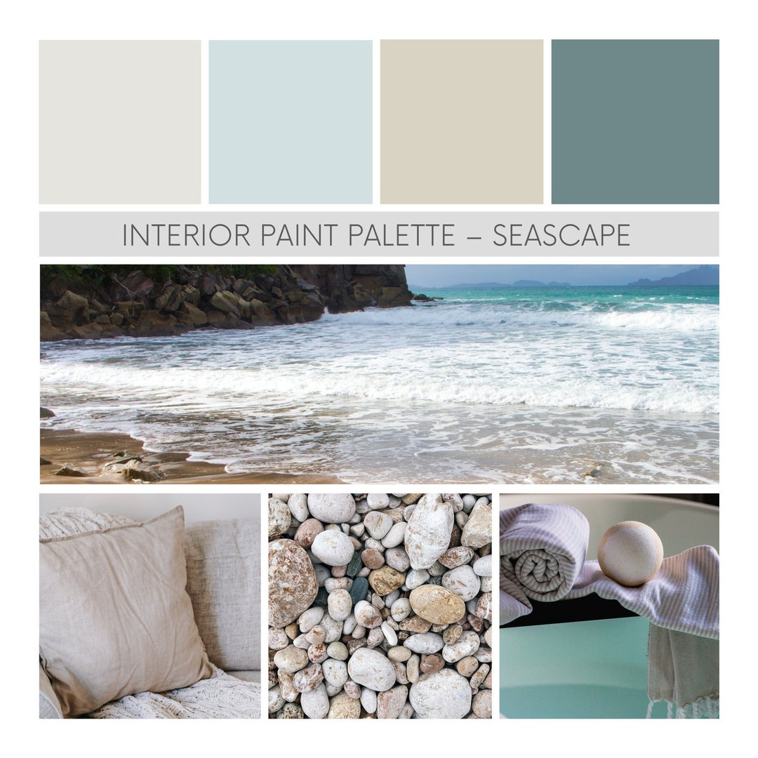 Interior Paint Palette | Seascape | Coastal Color Scheme ...