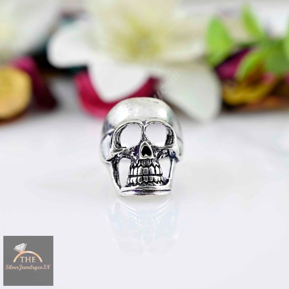 14k Solid Gold Skull Ring Signet Skull Ring Rings For Women Etsy