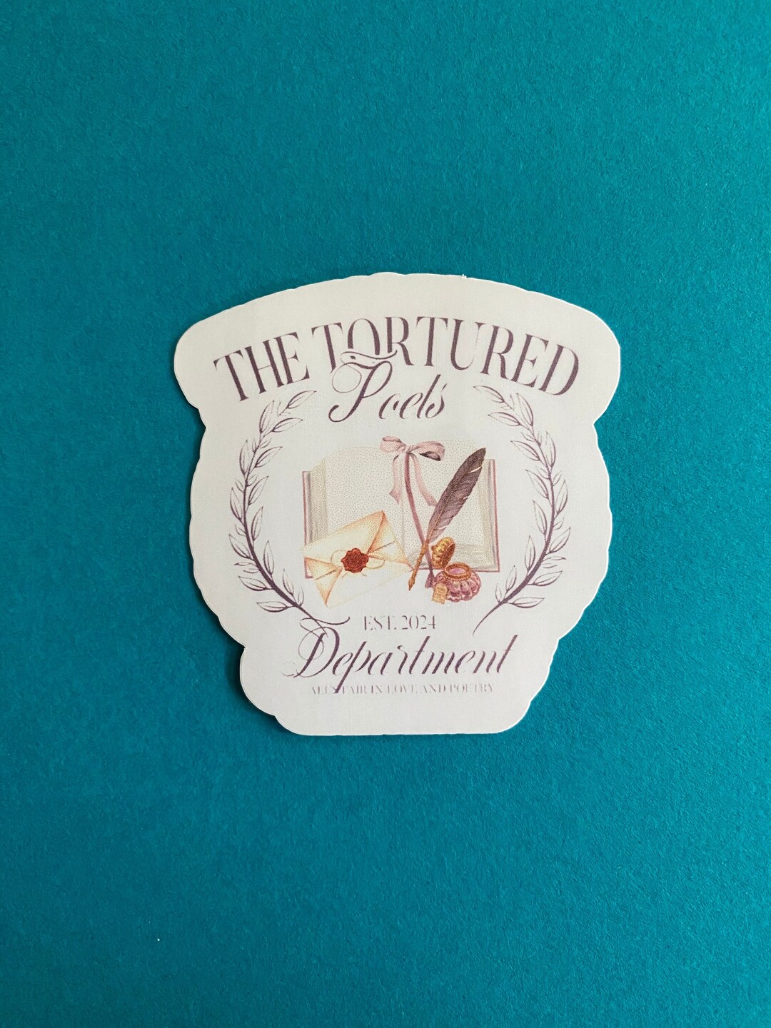 The Tortured Poets Department Vinyl Sticker, Laptop Sticker, Kindle ...