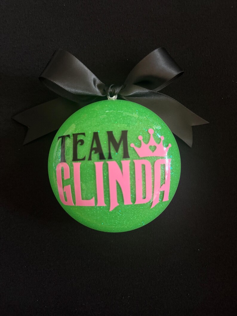 Wicked Inspired Ornaments, Team Glinda, Team Elphaba - Etsy
