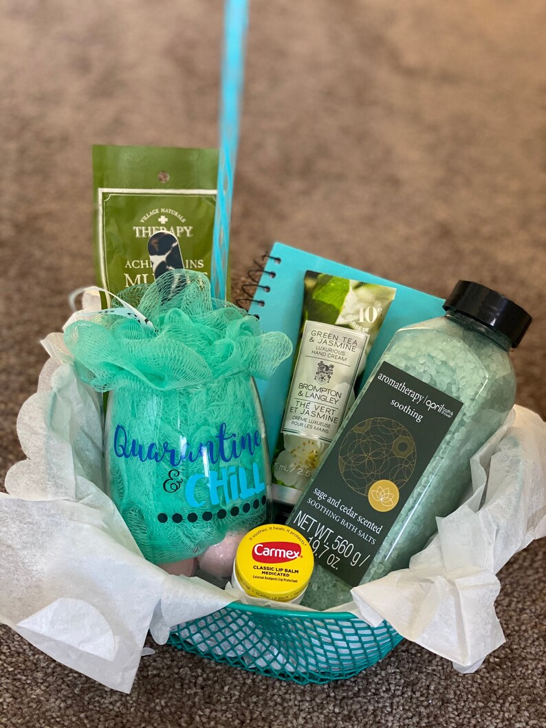 Gift Basket, Spa Basket, Self-care, Relax, Bathroom Essentials, Pamper ...