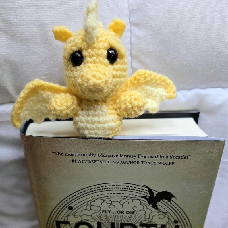 Fourth Wing Inspired Crochet Bookmark - Etsy