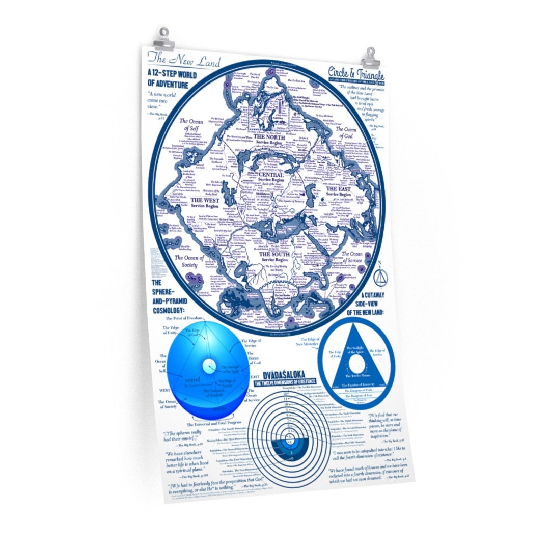 The New Land Poster Map: A 12-step World of Adventure, From the Big ...