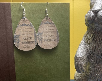 Alice in Wonderland Earrings - Etsy