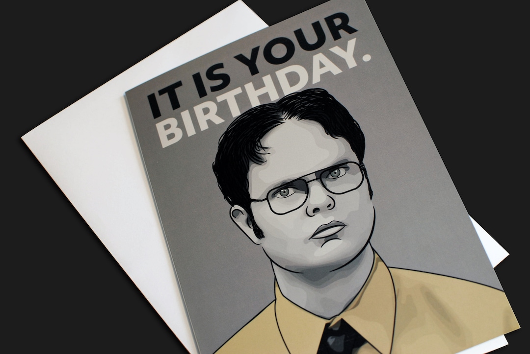 Dwight Schrute - the Office - Birthday Card - A5 - Etsy