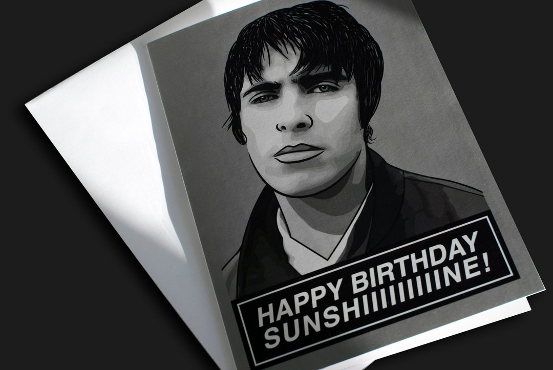 Liam Gallagher Oasis Birthday Card A5 - Etsy
