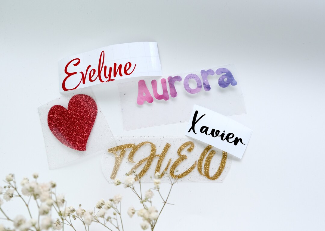 Iron on Name Decal Iron on Transfer Name Custom Tshirt Personalized ...