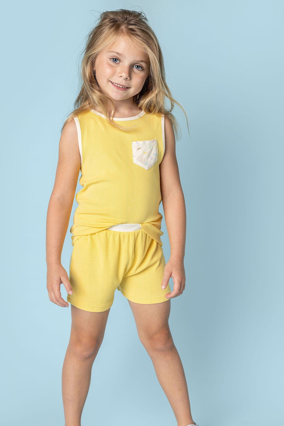 Sprinkle Ribbed Tank Top & Shorts Set - Etsy