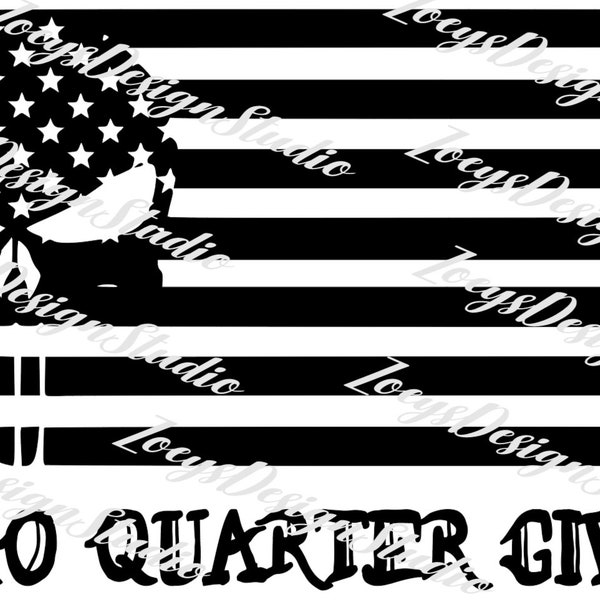 No Quarter Given Flag - Etsy