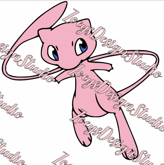 Mew Pokemon SVG/PNG/DXF | Etsy