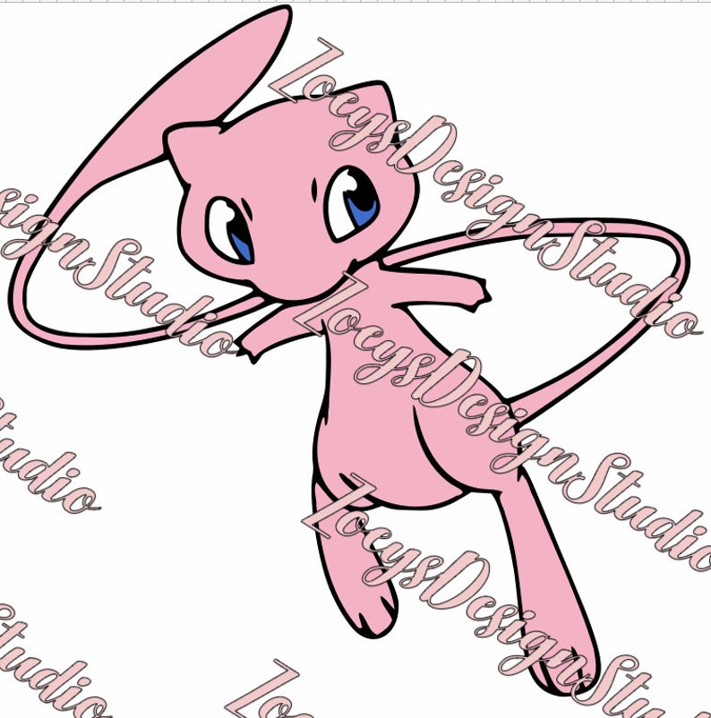 Mew Pokemon SVG/PNG/DXF - Etsy