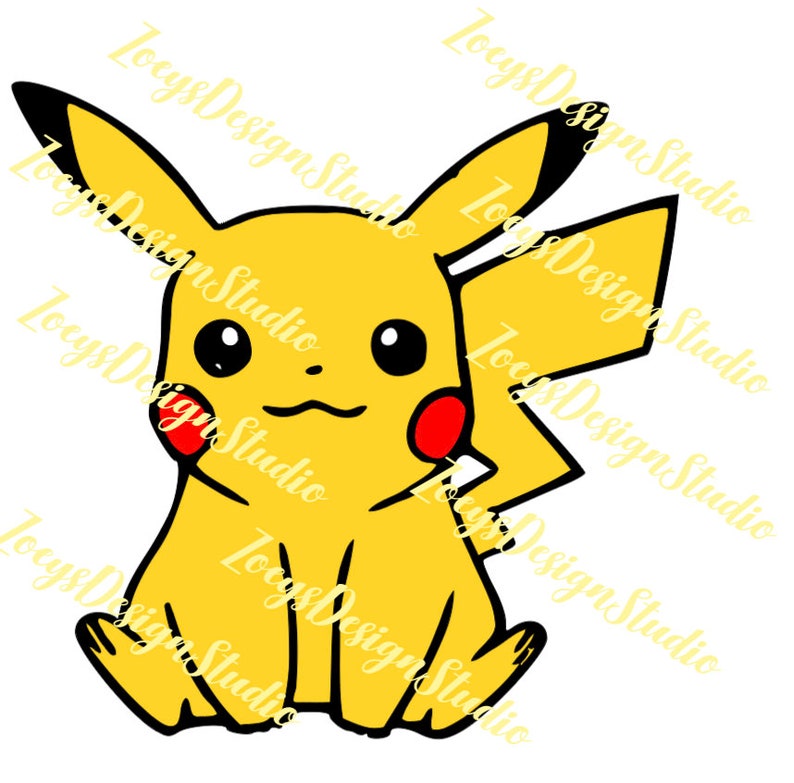 Pikachu SVG/DXF/PNG for Cricut/silhouette - Etsy