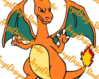 Charizard Silhouette Vector Pokemon Svg Png Jpg Dxf Emf Eps - Etsy