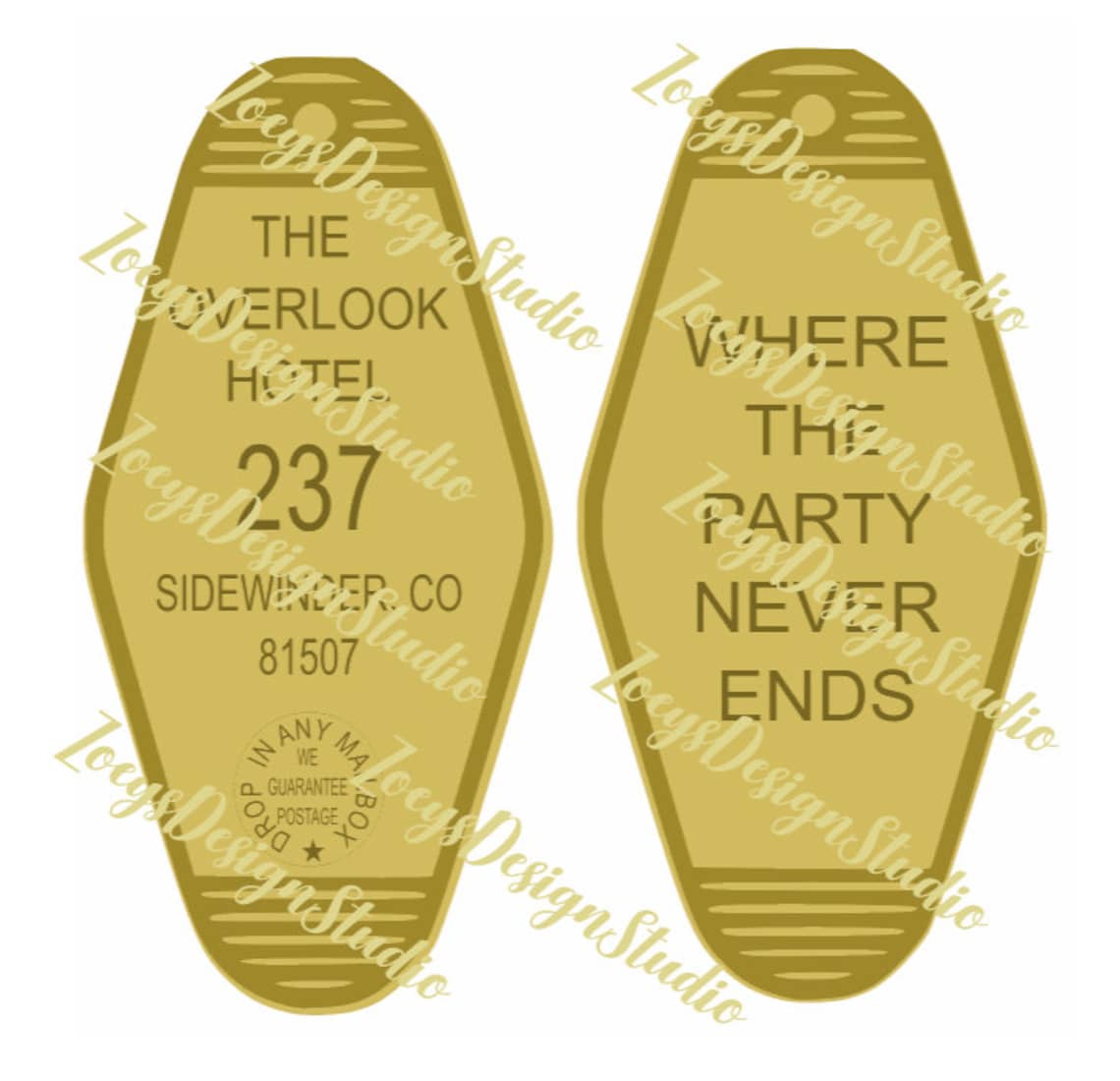 The Overlook Hotel Key SVG the Shining Hotel/motel Key Cricut File ...