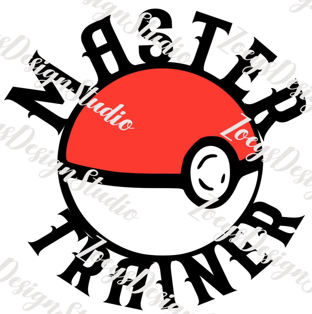 Pokemon Master Trainer SVG/DXF/PNG - Etsy