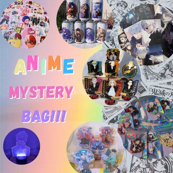 random anime items anime surprise boxes ANIME MYSTERY BOX surprise ...
