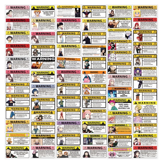 Stickers Paper & Party Supplies Paper 100 assorted anime stickers Anime ...