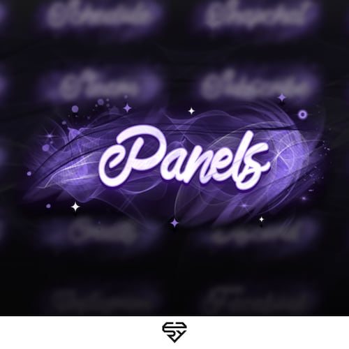 Twitch Panels Purple Galaxy Theme P2U Instant Delivery - Etsy