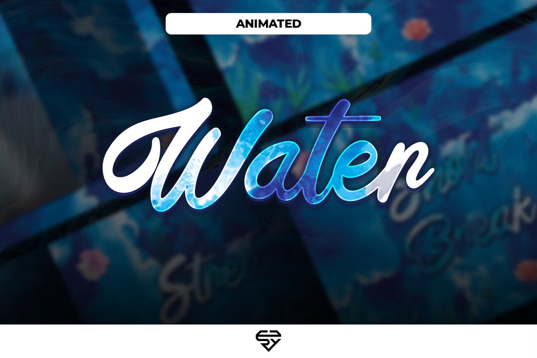 ANIMATED Water Stream Pack screens, Panels, Webcam, Alerts, Transition ...