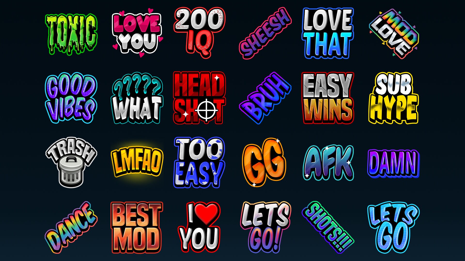 Custom Made Text Emotes for Streaming Discord and Co. - Etsy Canada
