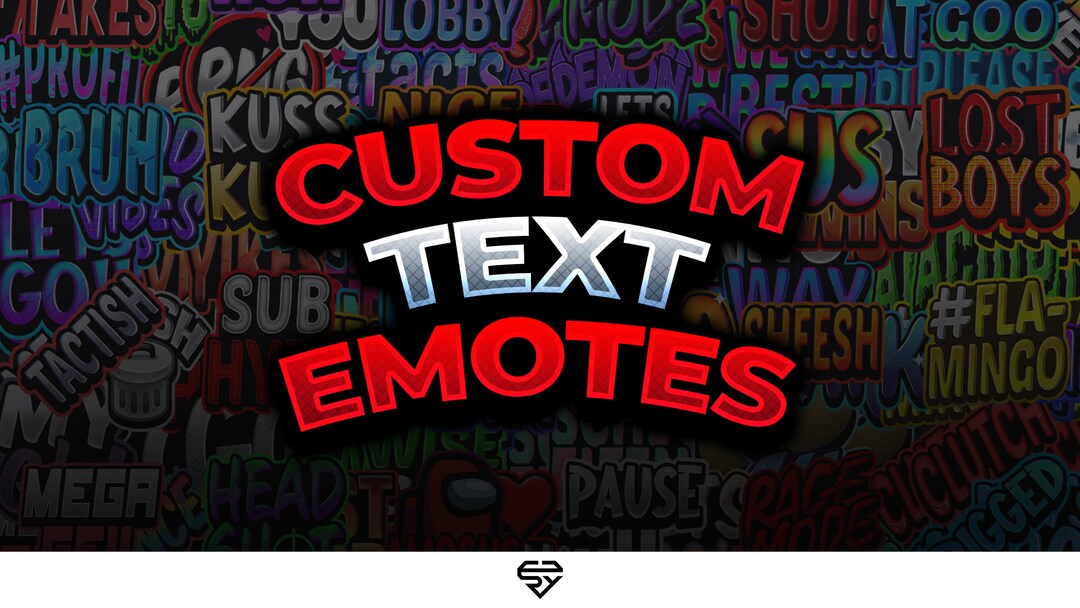 Custom Made Text Emotes | for Streaming, Discord and Co. - Etsy
