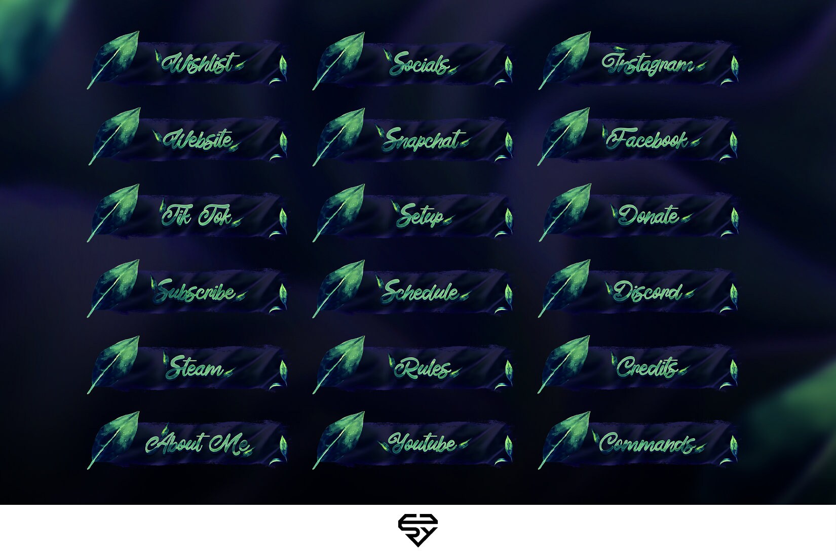 Twitch Panels Nature Theme P2U Instant Delivery - Etsy