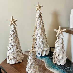 Beautiful Oyster Shell Christmas Tree, Coastal Christmas Decor, Coastal ...