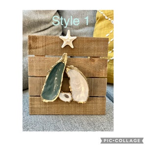 Oyster Shell Nativity, Nativity, Coastal Christmas Decor, Coastal ...