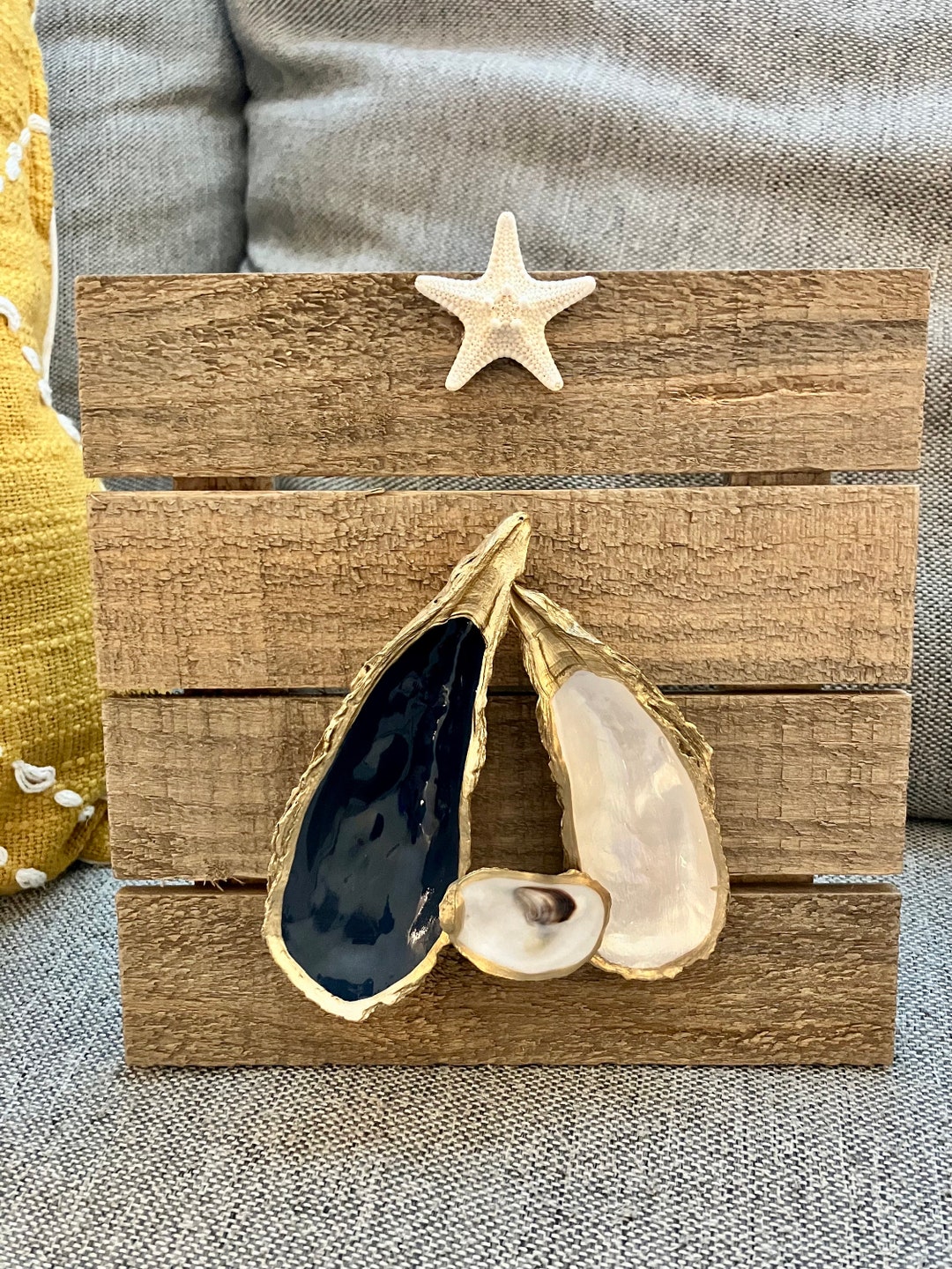 Oyster Shell Nativity, Nativity, Coastal Christmas Decor, Coastal ...