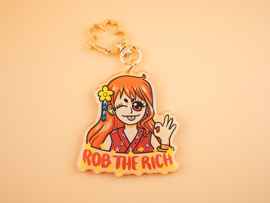 Cute Thief Acrylic Charm Cute Kawaii Keychain for Anime - Etsy