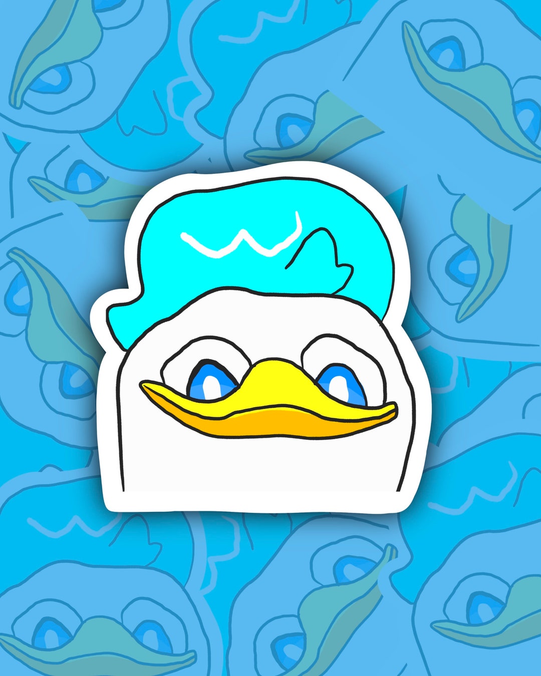 Meme Duck Sticker Funny Meme Animal Lover Decal Waterproof - Etsy
