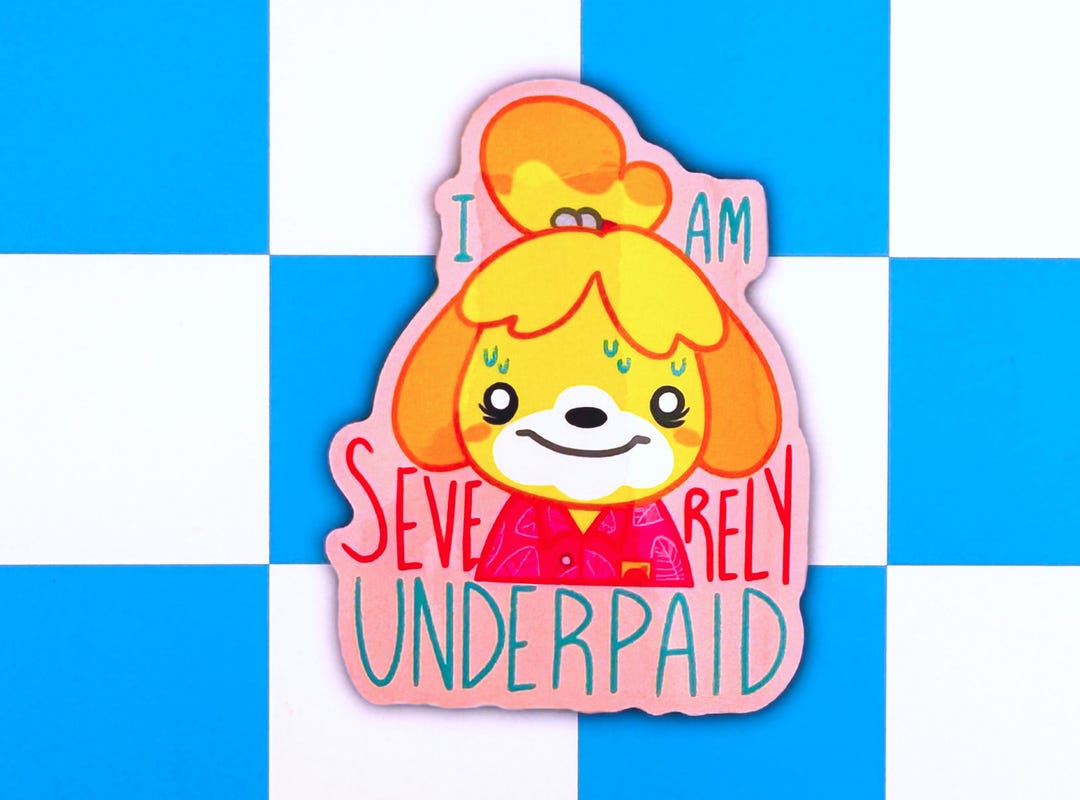 Severely Underpaid Employee Sticker - Etsy