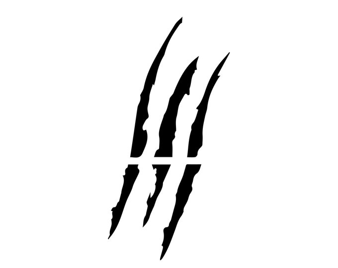 Claw Decal Scratch Mark - Etsy