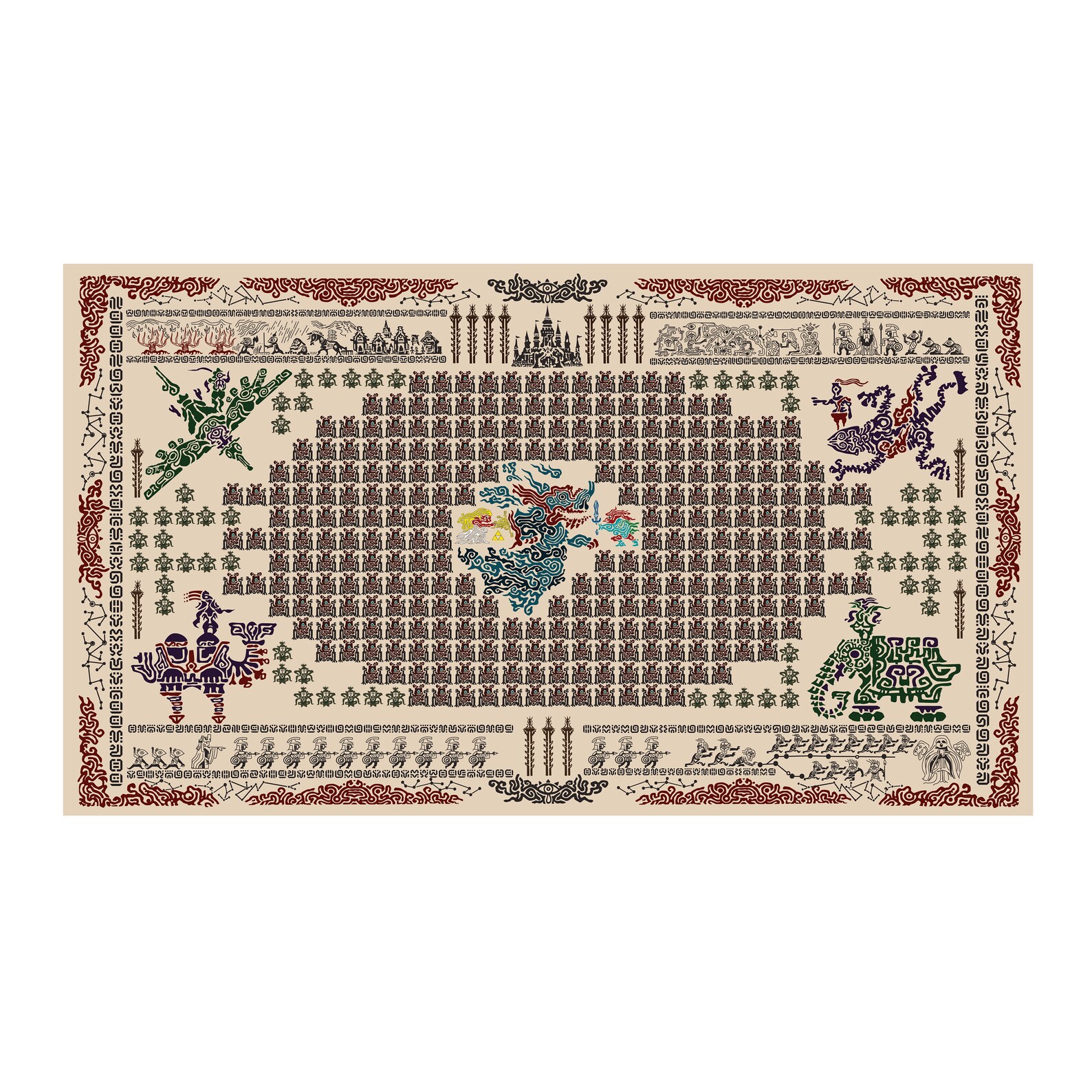 Legend of Zelda BOTW Tapestry Print Poster | Etsy