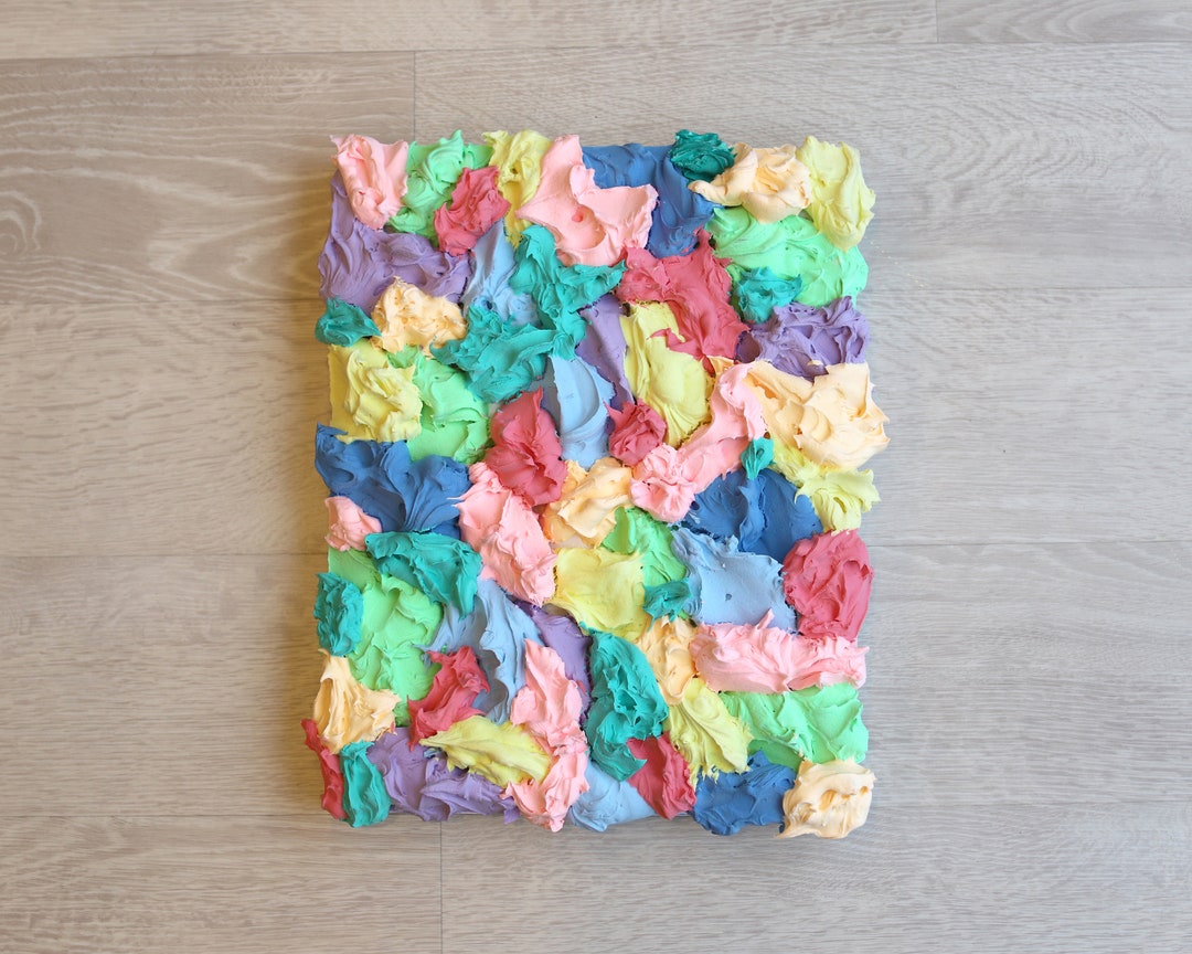 Colorful Textured Wall Art | Rainbow Textured Wall Art | Pastel Wall ...