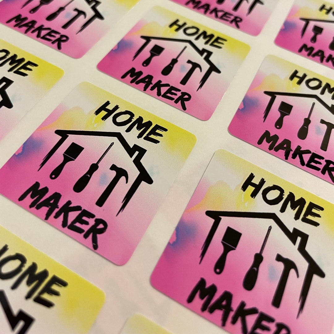 Home Maker Sticker - Woman Construction Sticker - Woman DIY Sticker ...