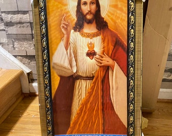 Jesus Christ Faith Picture Frame With Photo Print Prayer - Etsy