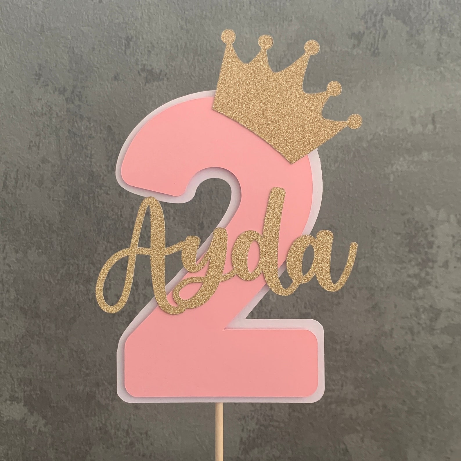 Princess and Prince Number Two Children's 2nd Birthday - Etsy