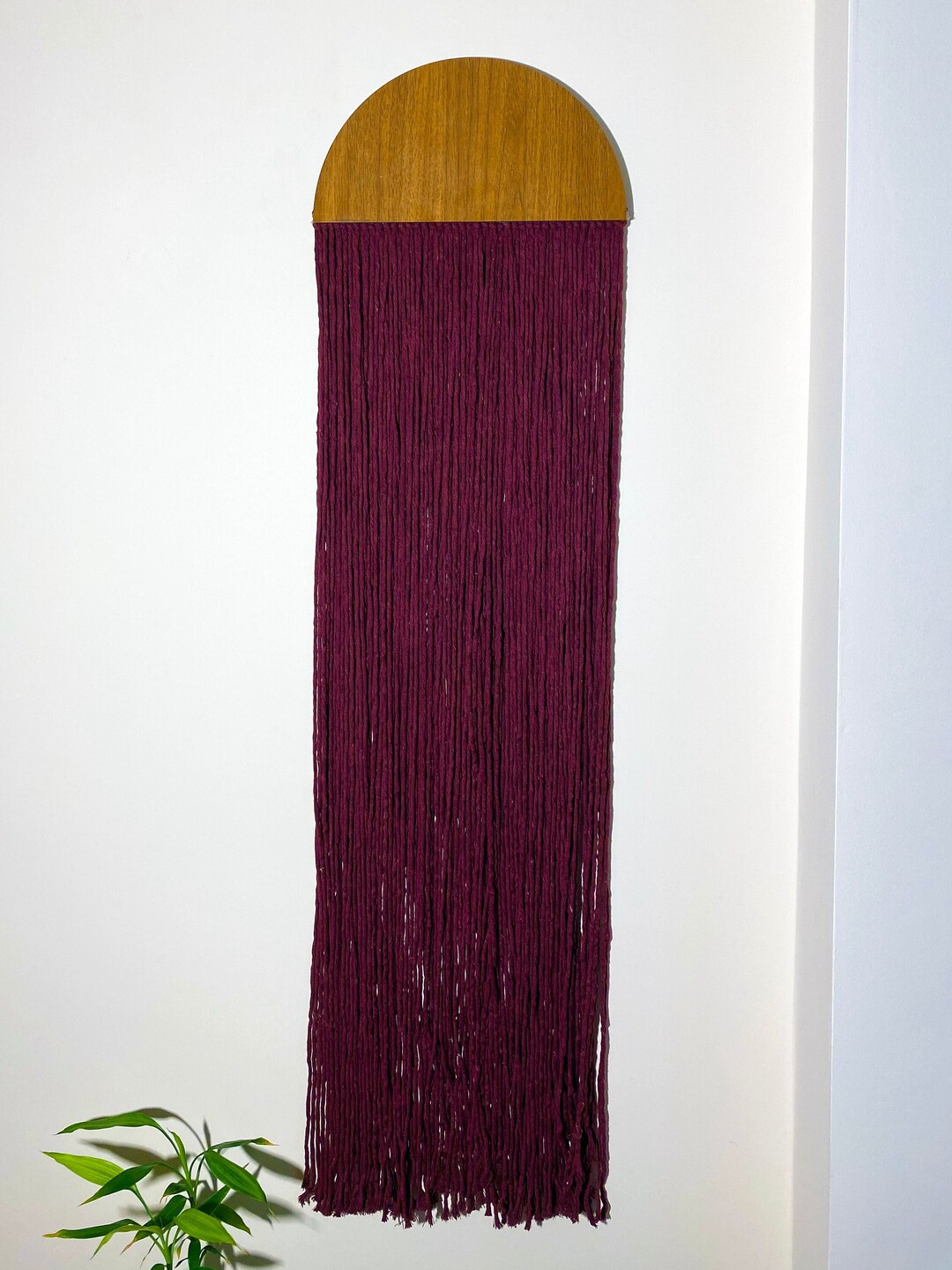 Boho Half Moon Macrame Wall Hanging – Textile Art Decor - Etsy
