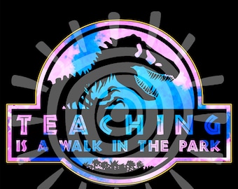 Teaching is a Walk in Park Svg | Etsy