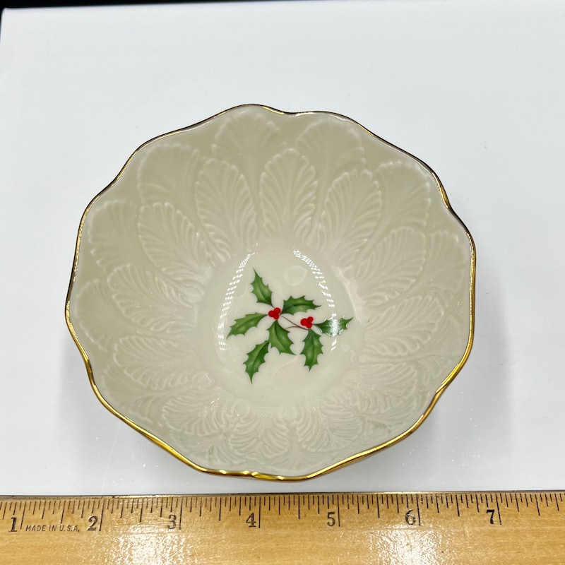 Lenox Holly Berry Glass - Etsy