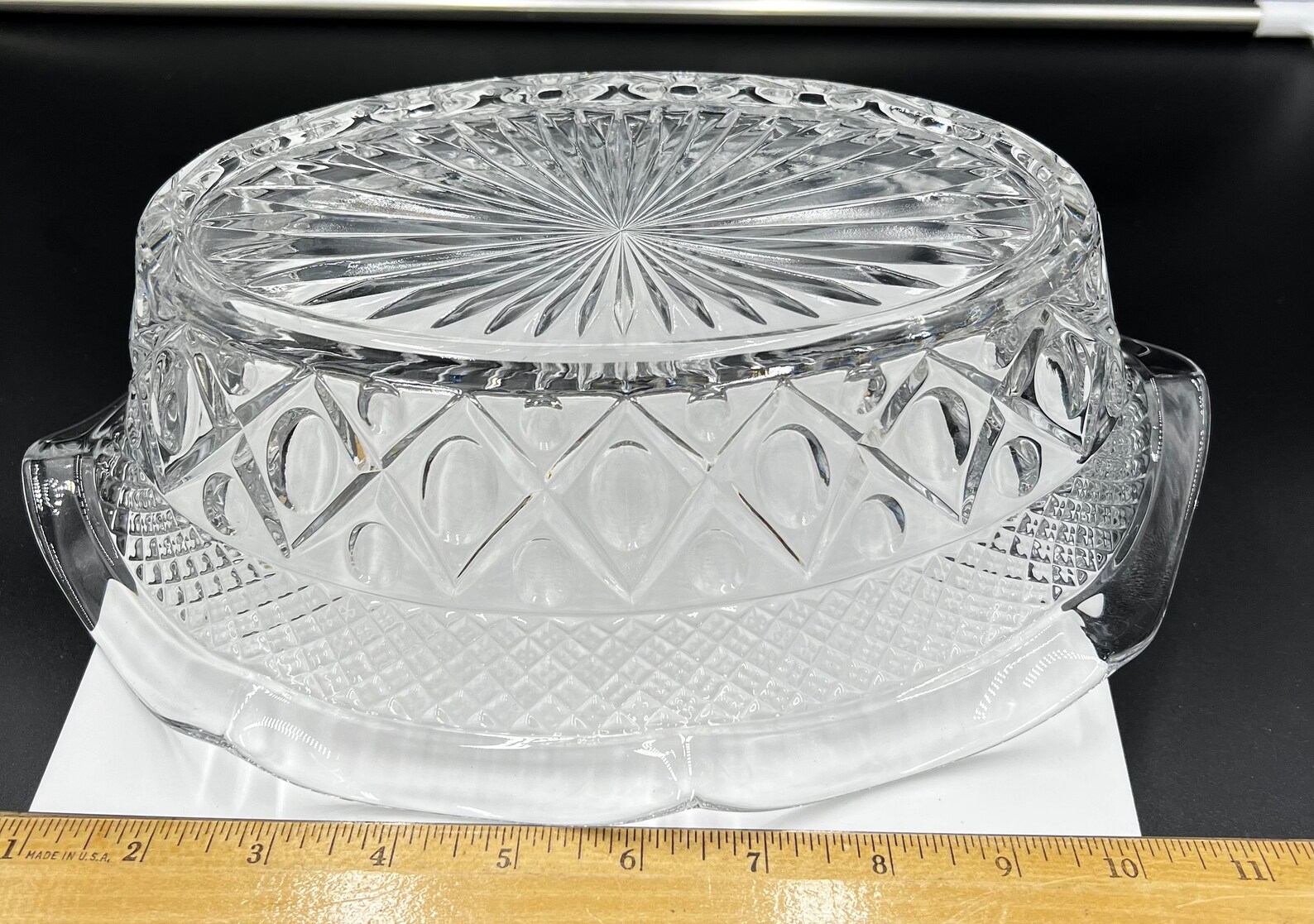 Imperial Cape Cod Clear 12 Inch Oval Crimped Bowl. - Etsy