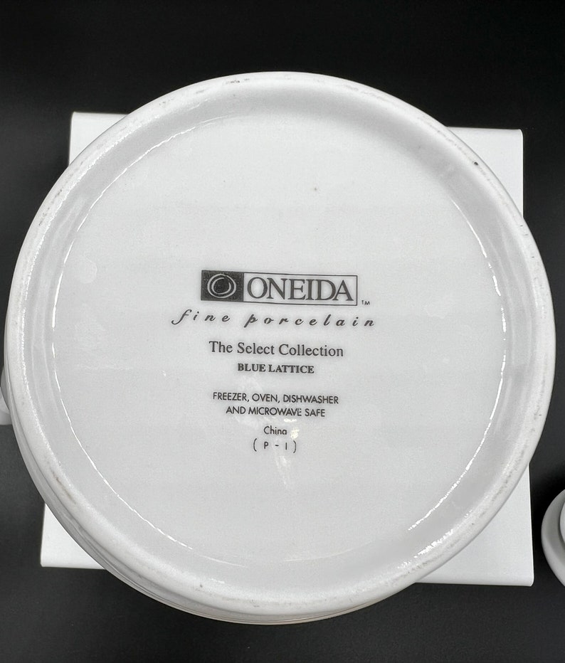 Oneida Blue Lattice Coffee Pot and Lid. - Etsy